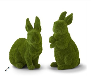 Green Flocked Mossy Rabbit – Choices & More LLC